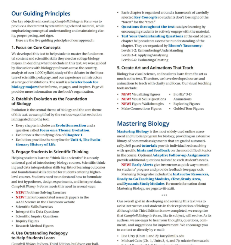 Campbell Biology in Focus, 3rd edition